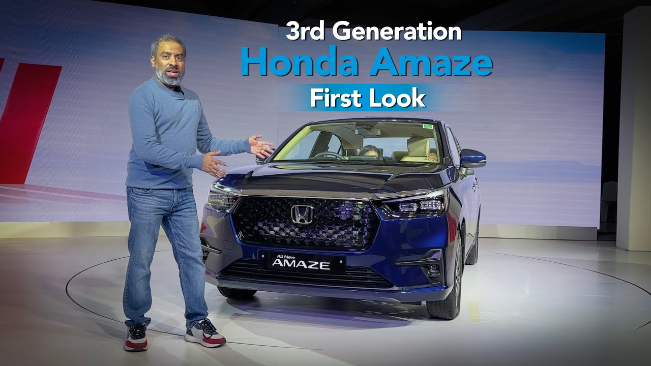 3rd Generation New Honda Amaze | Walk-Around | English - YouTube