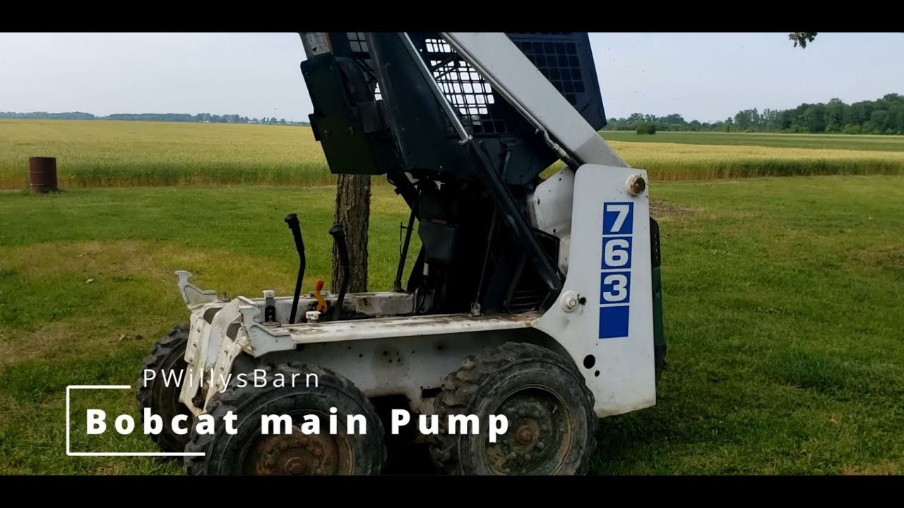 763 Bobcat Pump Replacement - YouTube