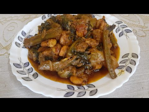 Pui data with prawn || easy recipe || Tasty khana khazana - YouTube