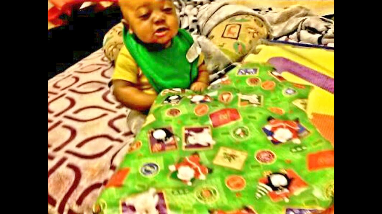 BABY RIPPING OPEN CHRISTMAS GIFTS !! - YouTube