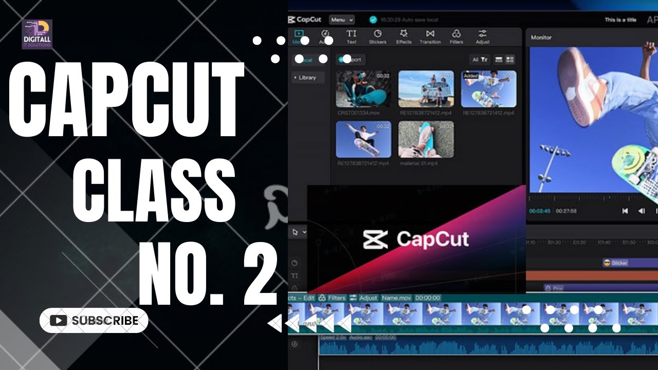 CAPCUT CLASS NO 2 | HOW TO USE TIMELINE TOOLS IN ONE VIDEO #digitallitsolutions #capcuttutorial ...
