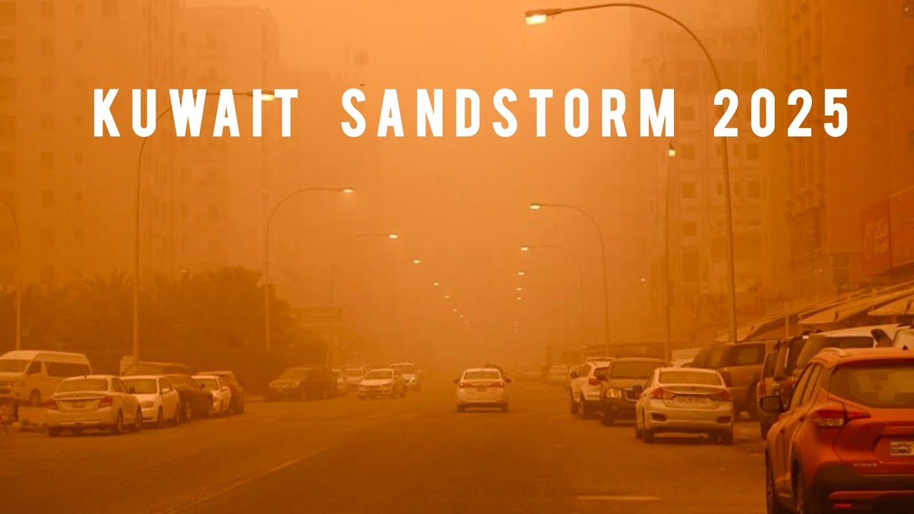 Sand Hell!! A terrible dust storm in Kuwait 2025 - YouTube