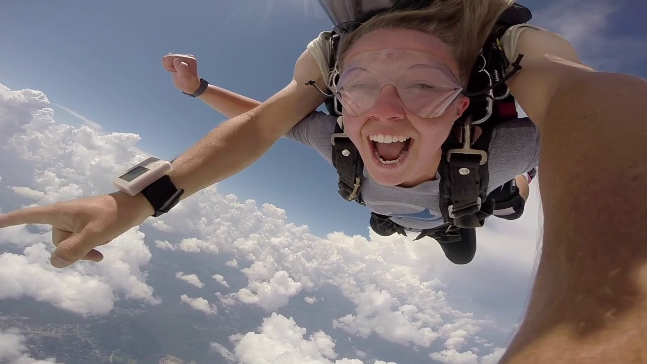 Tandem Skydive| Haley from Chattanooga TN kbj - YouTube