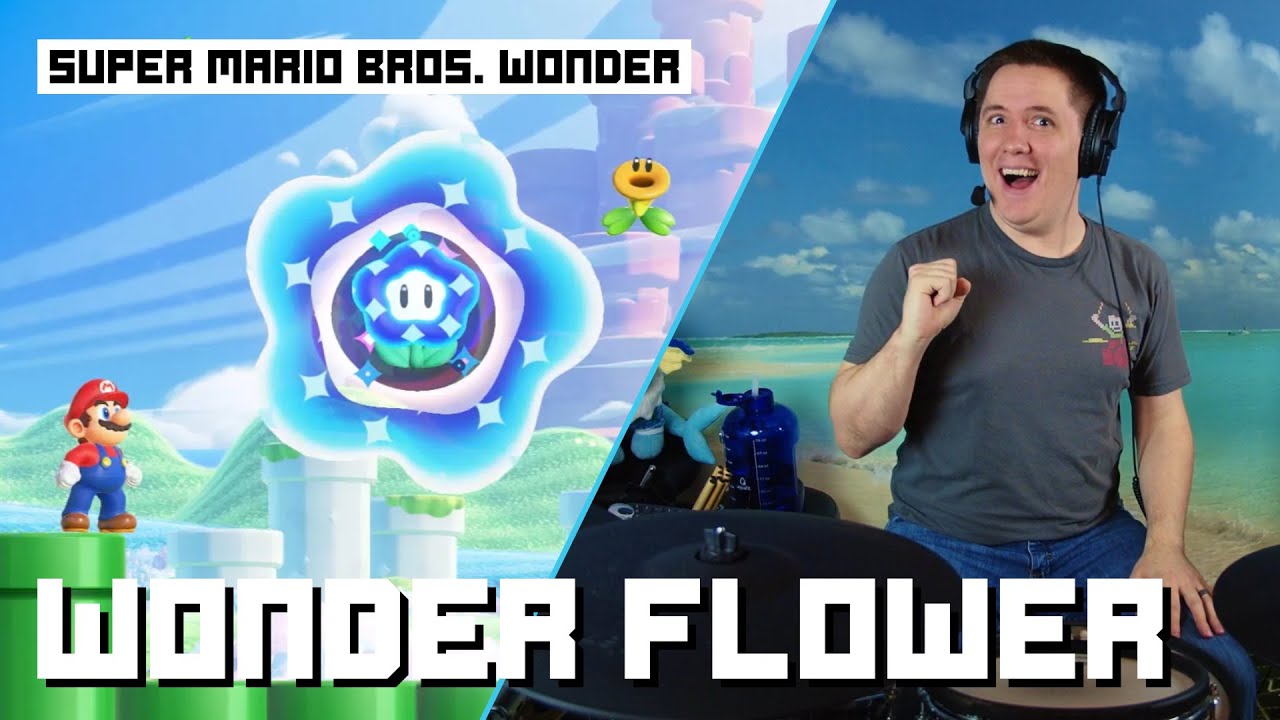 Wonder Flower Theme - Super Mario Bros. Wonder | Drum Cover - YouTube