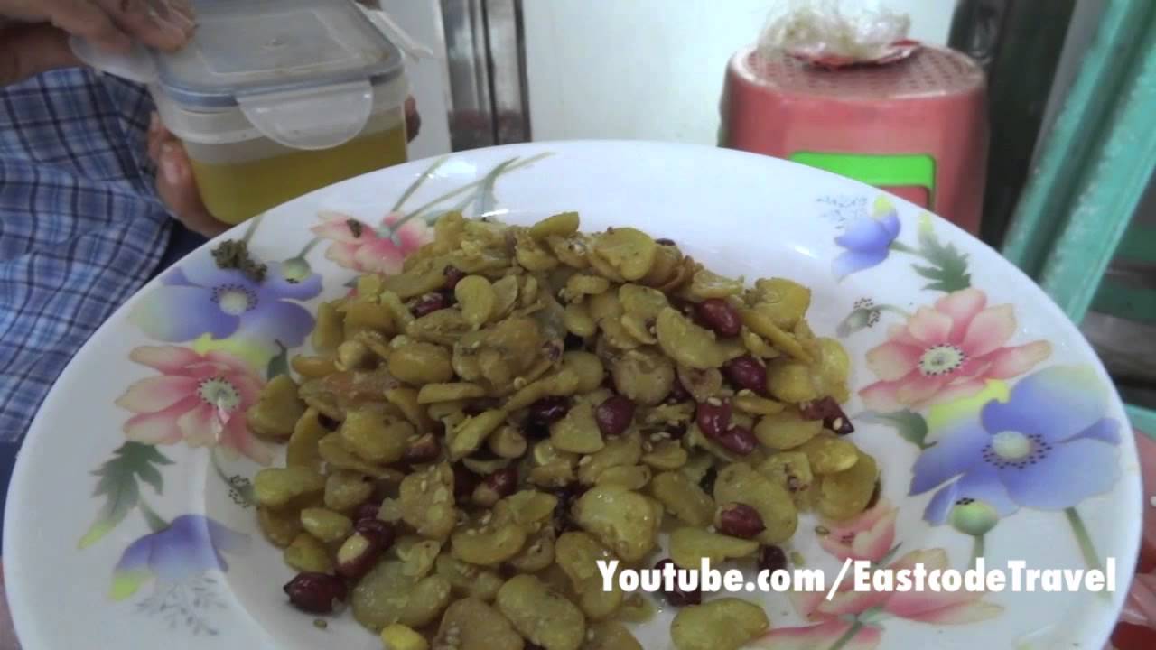 Burmese Pickled Tea Leaf Salad with fried beans Lahpet Thoke - YouTube