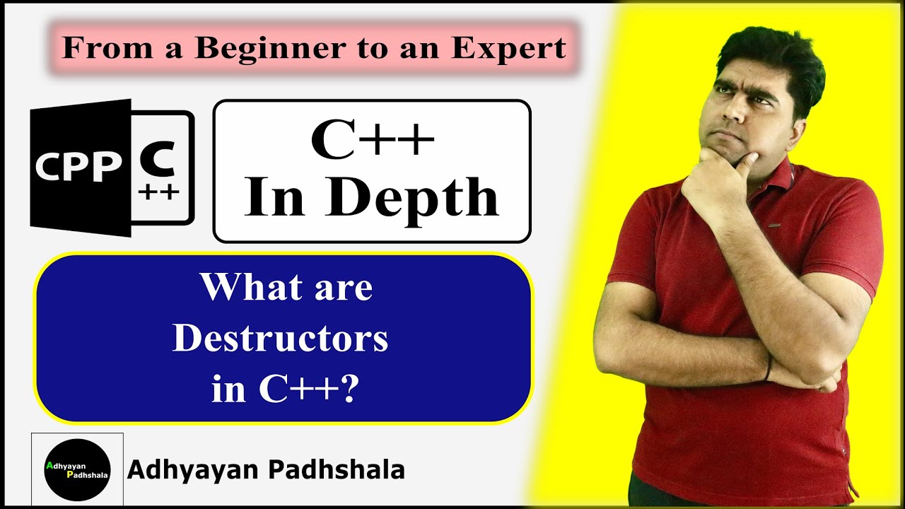 C++ with Linux | Lecture-3.6 Destructors in C++ | C++ in Depth Tutorial ...
