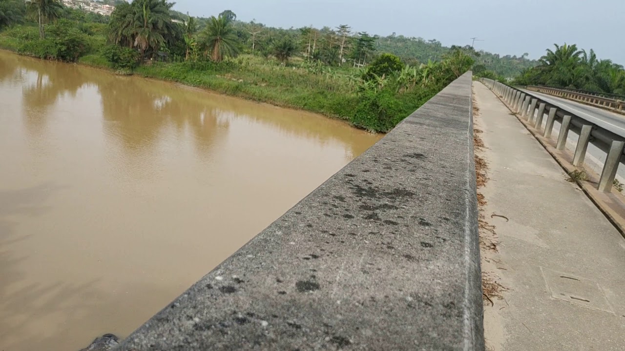 Beposo Bridge River turns brownish - YouTube
