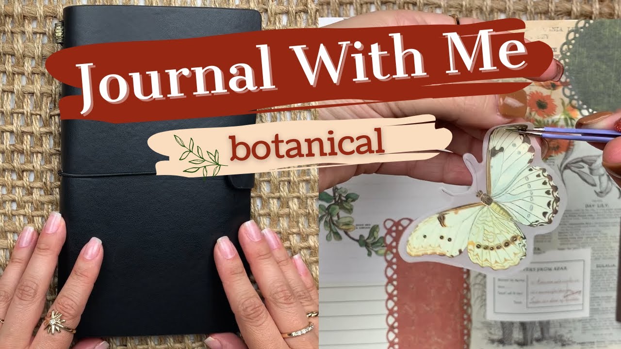 ASMR Journal With Me 🌼 botanical | art (no talking) - YouTube