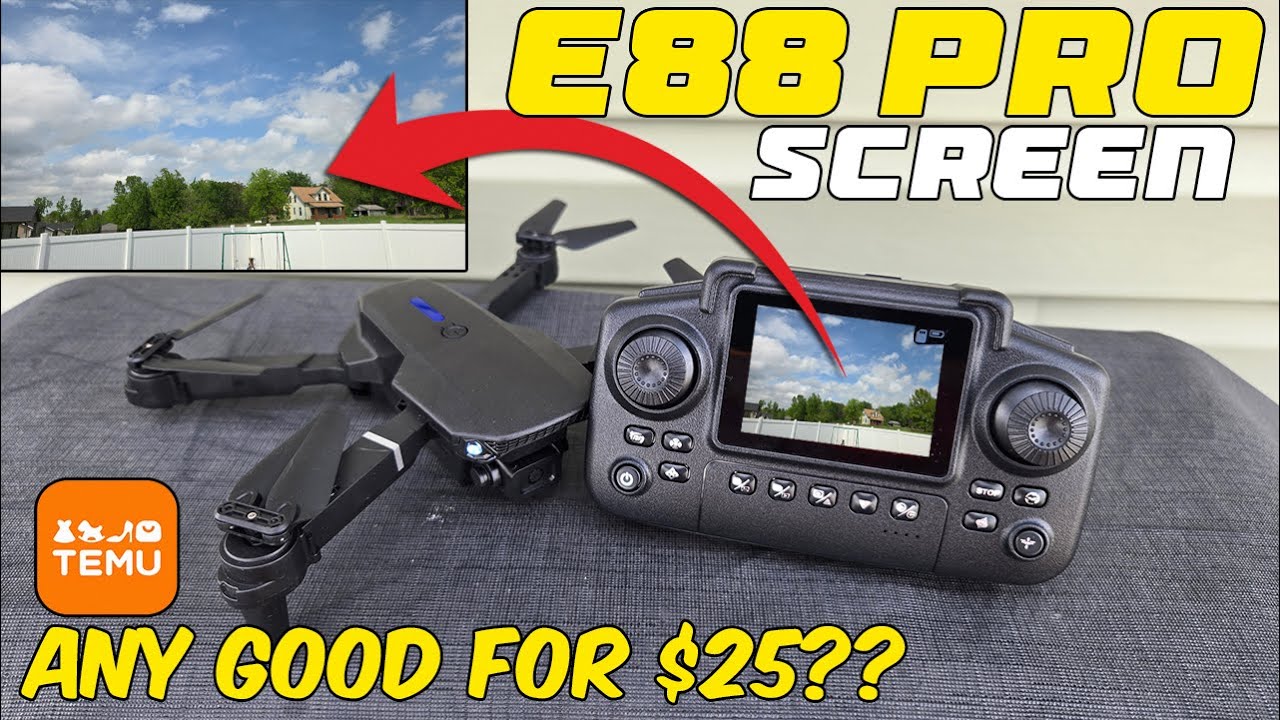 *ALL NEW 2025* E88 Pro Screen Drone from Temu | Is it Any Good for $25 ...