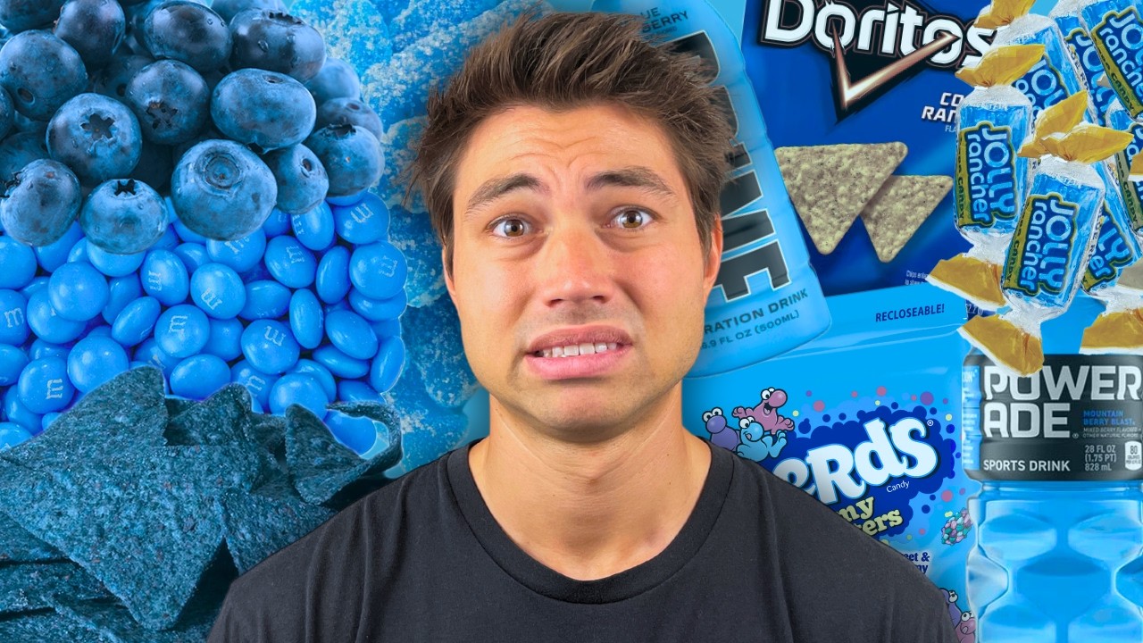 I Only Ate Blue Foods For 72 Hours - YouTube