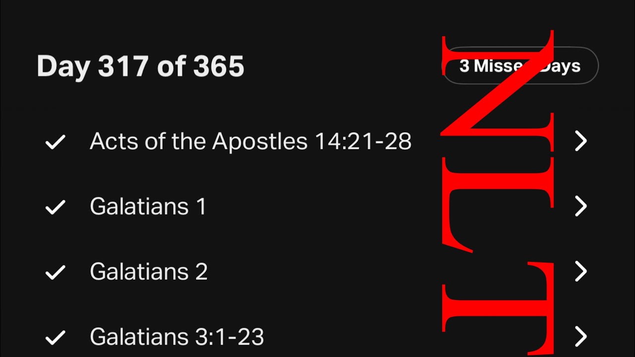 03/01/2025•Day 317•The One Year Chronological Bible 365-Day Reading ...