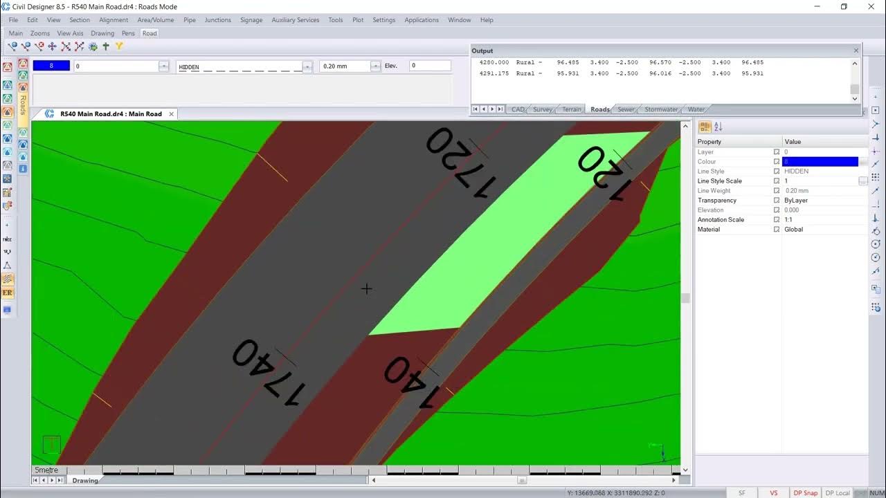 Civil Designer software FAQ - Road Side Drain with independent ...