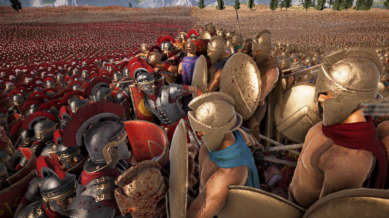 4 Million Roman Soldiers VS 4 Million Spartan Soldiers! - Ultimate Epic ...