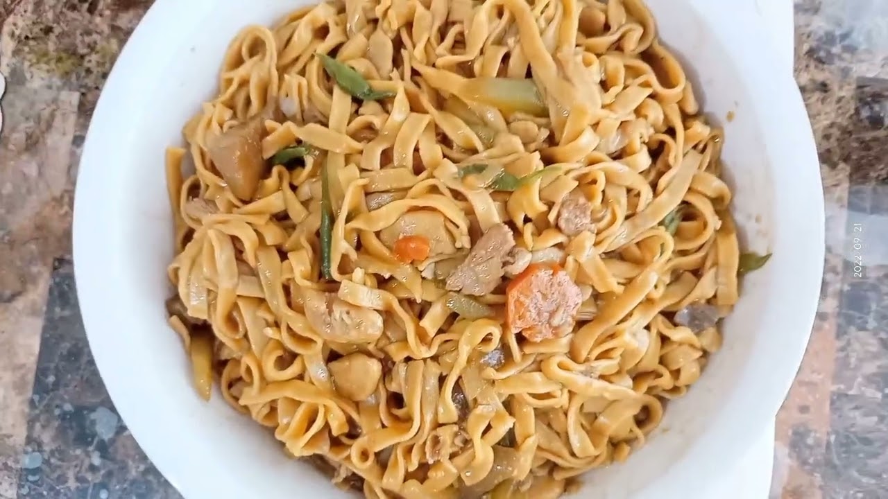 Cooking Pancit bato the Pancit of Bicol Region Philippines - YouTube