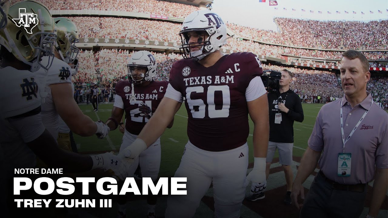 Notre Dame Postgame: Trey Zuhn III - YouTube