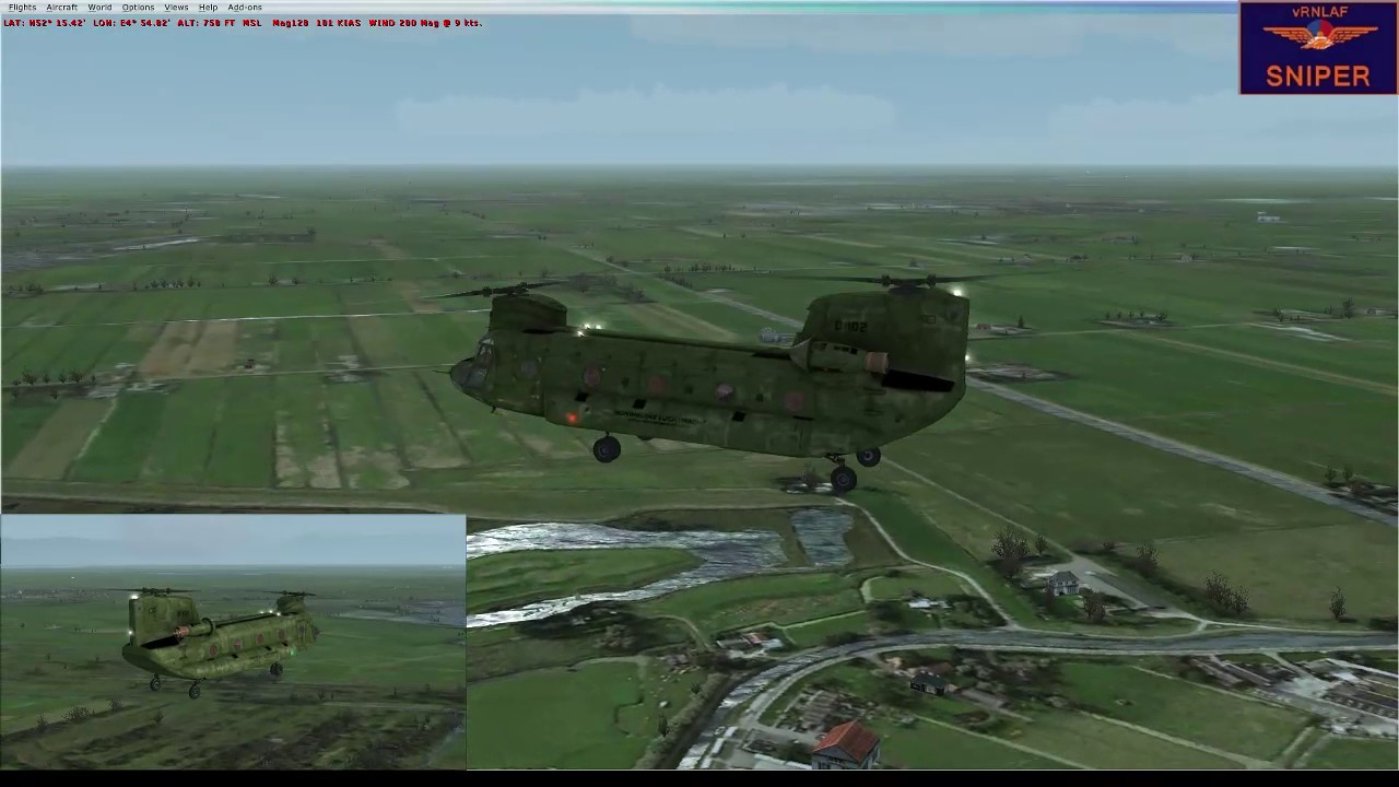|FSX| ferry flight CH-47D #chinook #IVAO #live - YouTube