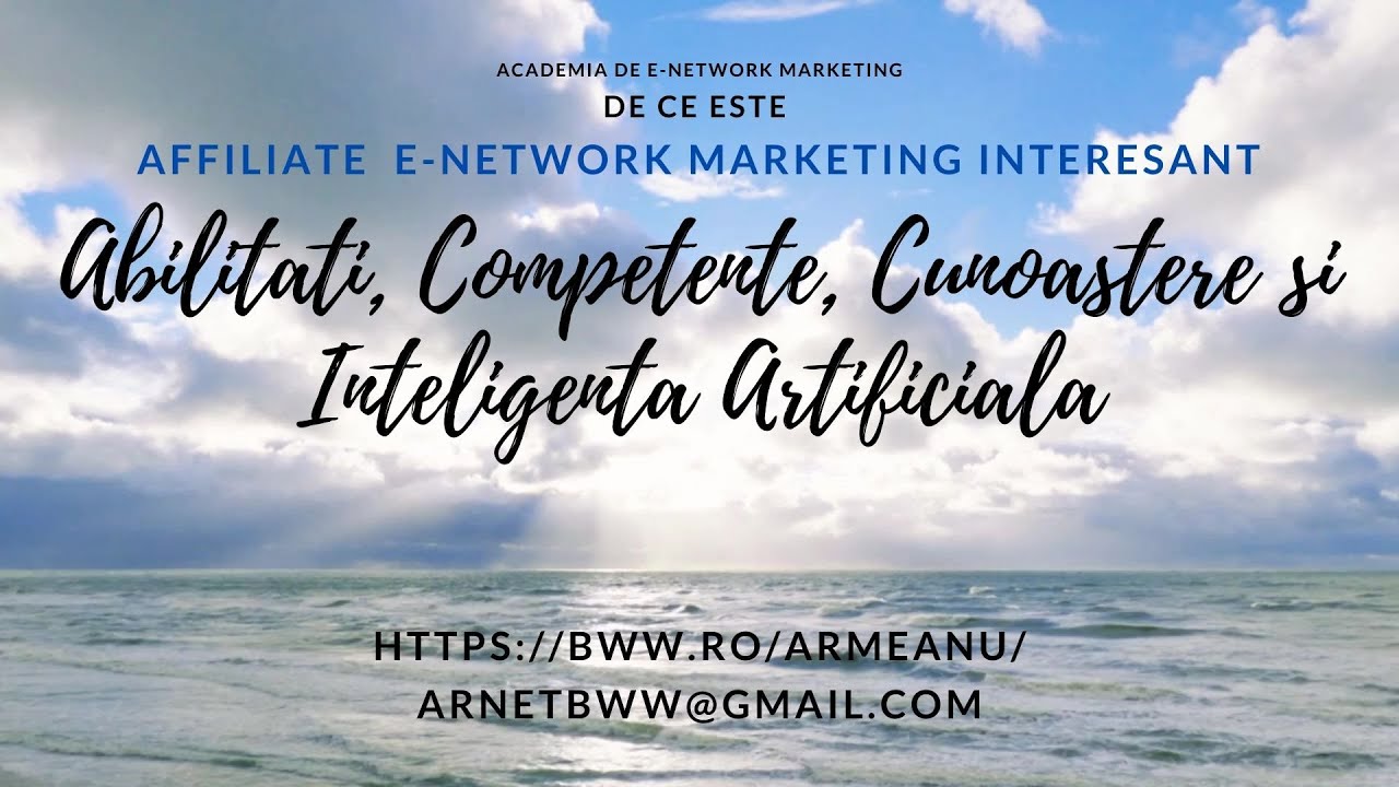 Abilitati, Competente, Cunoastere si Intelingenta Artificiala (AI ...