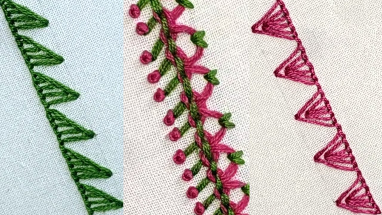 Soon Simple &Easy Border Line Embroidery Stitches Like a Wow For ...