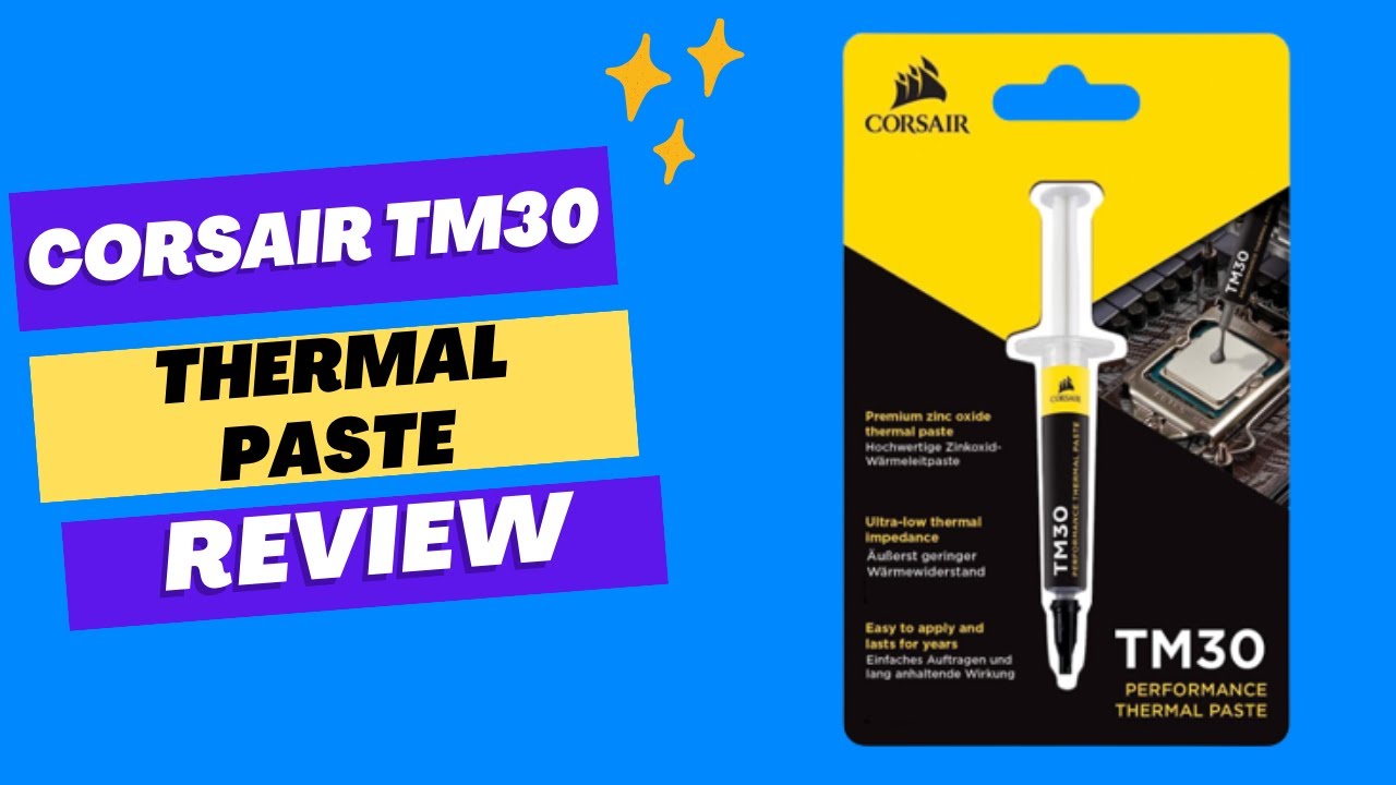 Corsair TM30 Performance Thermal Paste | Ultra-Low Thermal Impedance ...