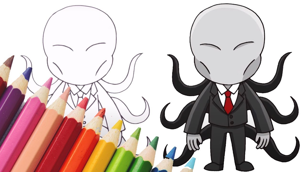 How to Draw Slenderman - YouTube