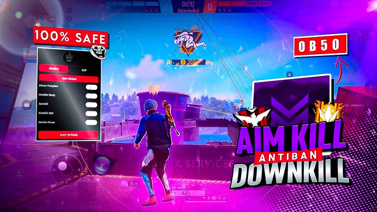 FREE AIMKILL OB50 💻FREE FIRE PC PANEL🎯 AIMKILL DOWN + UP PLAYER + TELEPORT | ANTIBAN 100 % SAFE ...