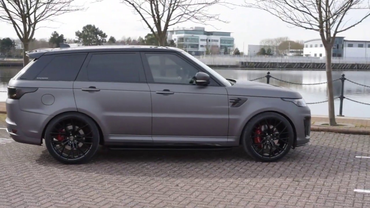 Range Rover SVR Full Vinyl Wrap Mat Dark Gray - YouTube