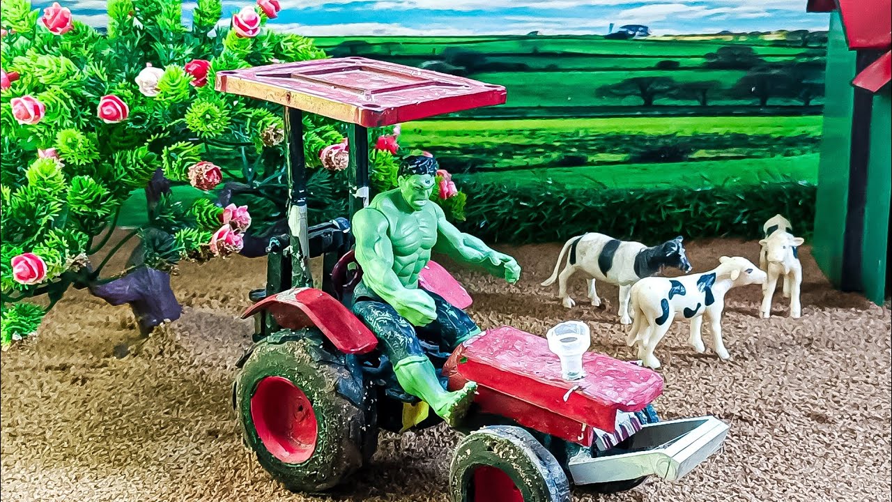 diy tractor heavy trolley feed loading for farms animals science ...