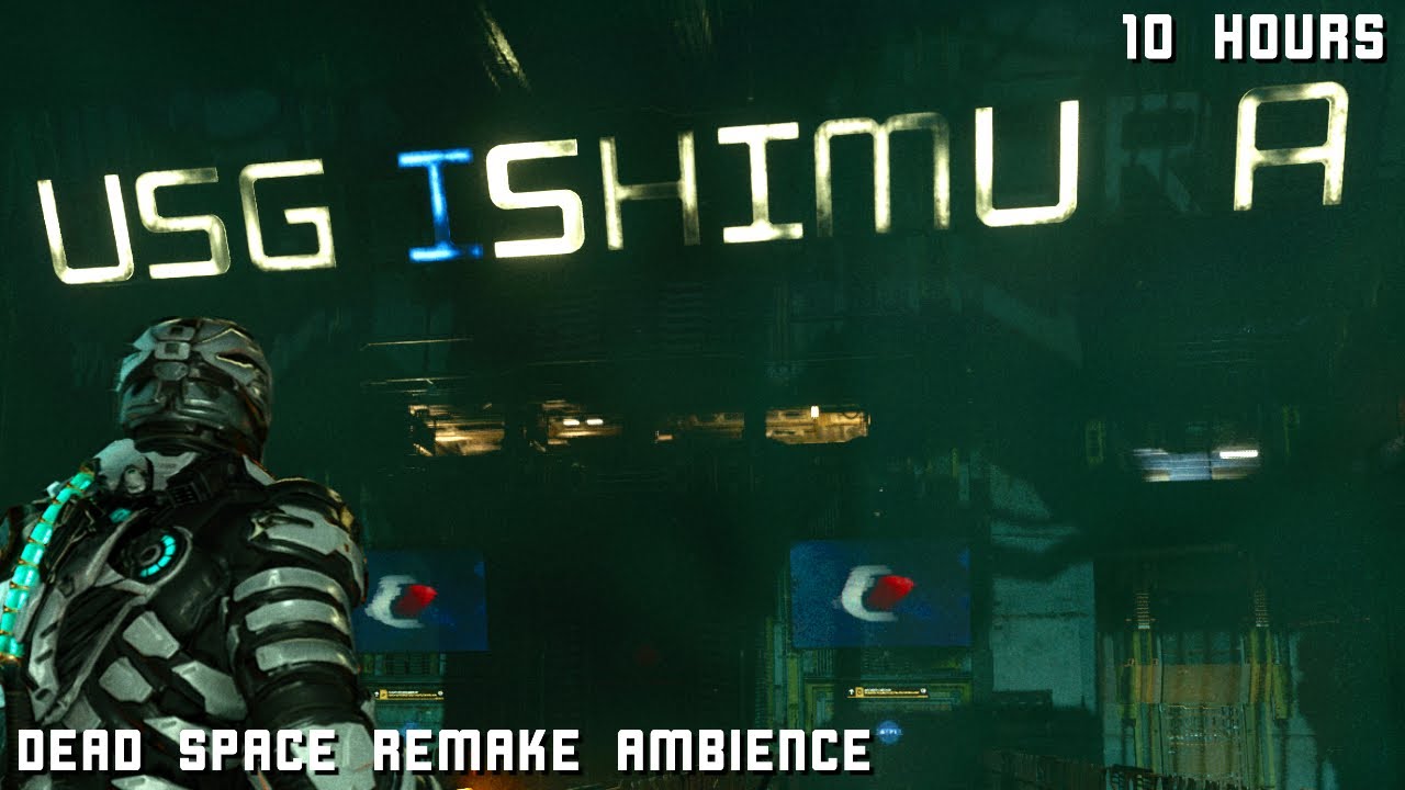 Flight Deck Main Hangar Bay (USG Ishimura) Dead Space Remake ambience ...