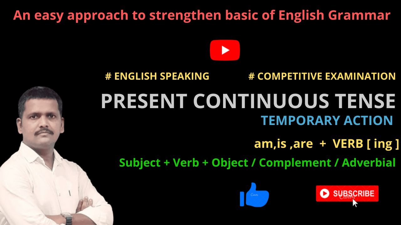 Present Continuous:Temporary Action - YouTube