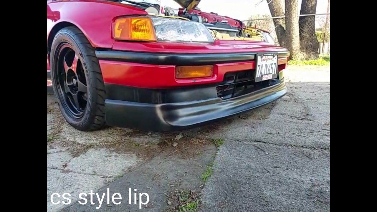 Crx CS Style Front Lip - YouTube