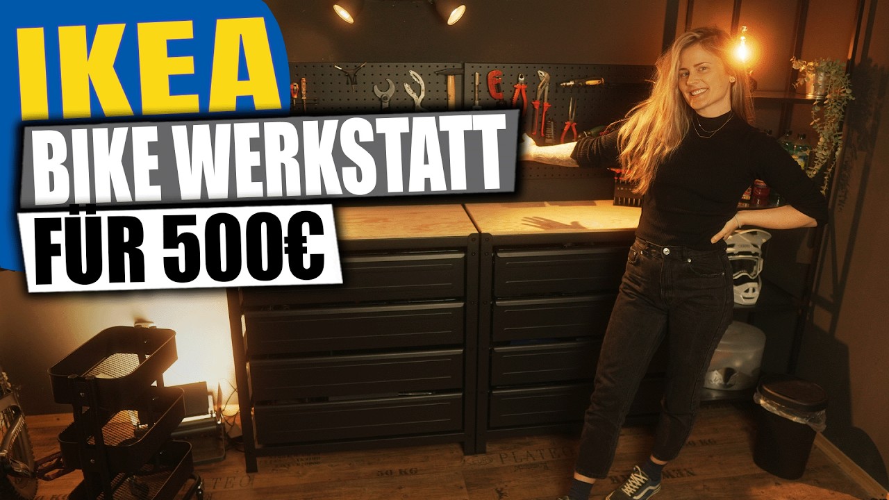 Bike Werkstatt IKEA HACK - Low Budget DIY Build für Wenig Platz - YouTube