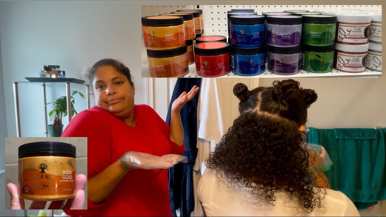 As I Am Curl Color Bold Gold Temporary Hair Color - YouTube