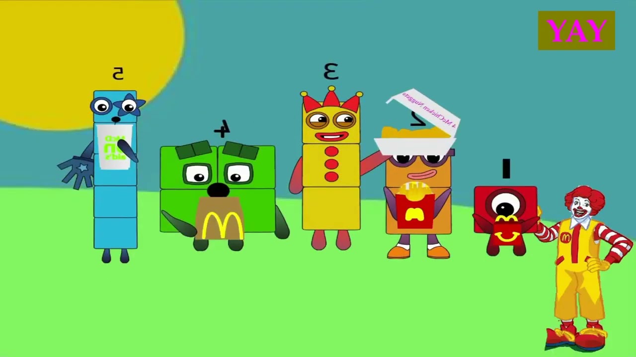 Numberblocks Intro but Mcdonalds Version Only Song - YouTube
