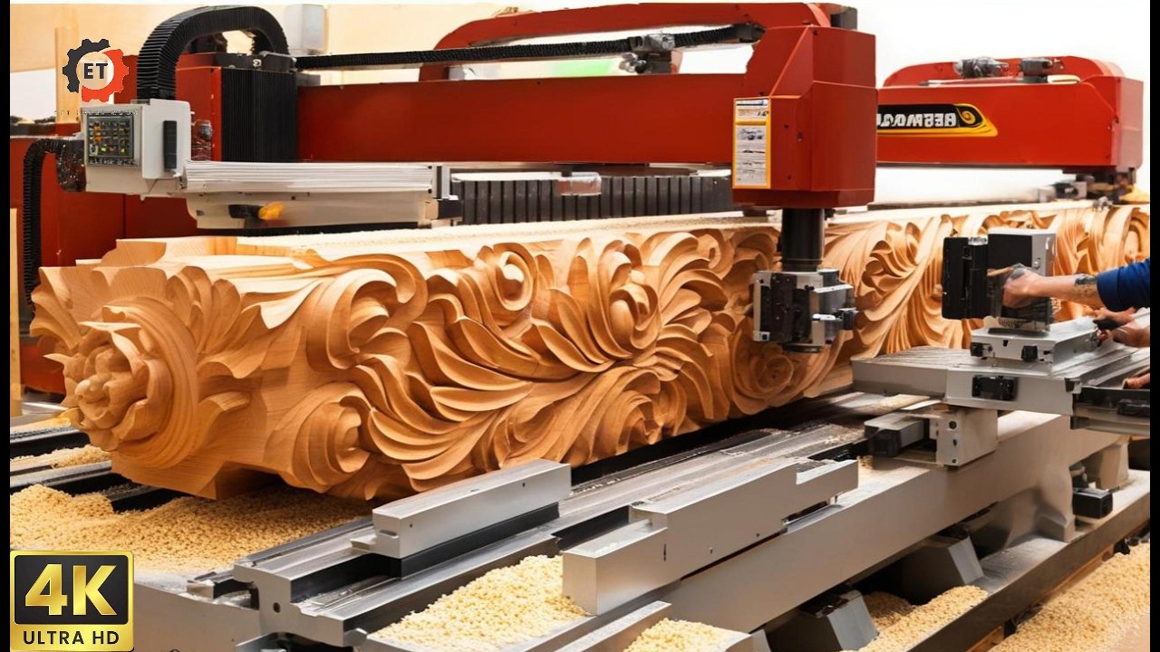 Lathe Art by a Master Craftsman | Turning a Giant Red Wood into an ...