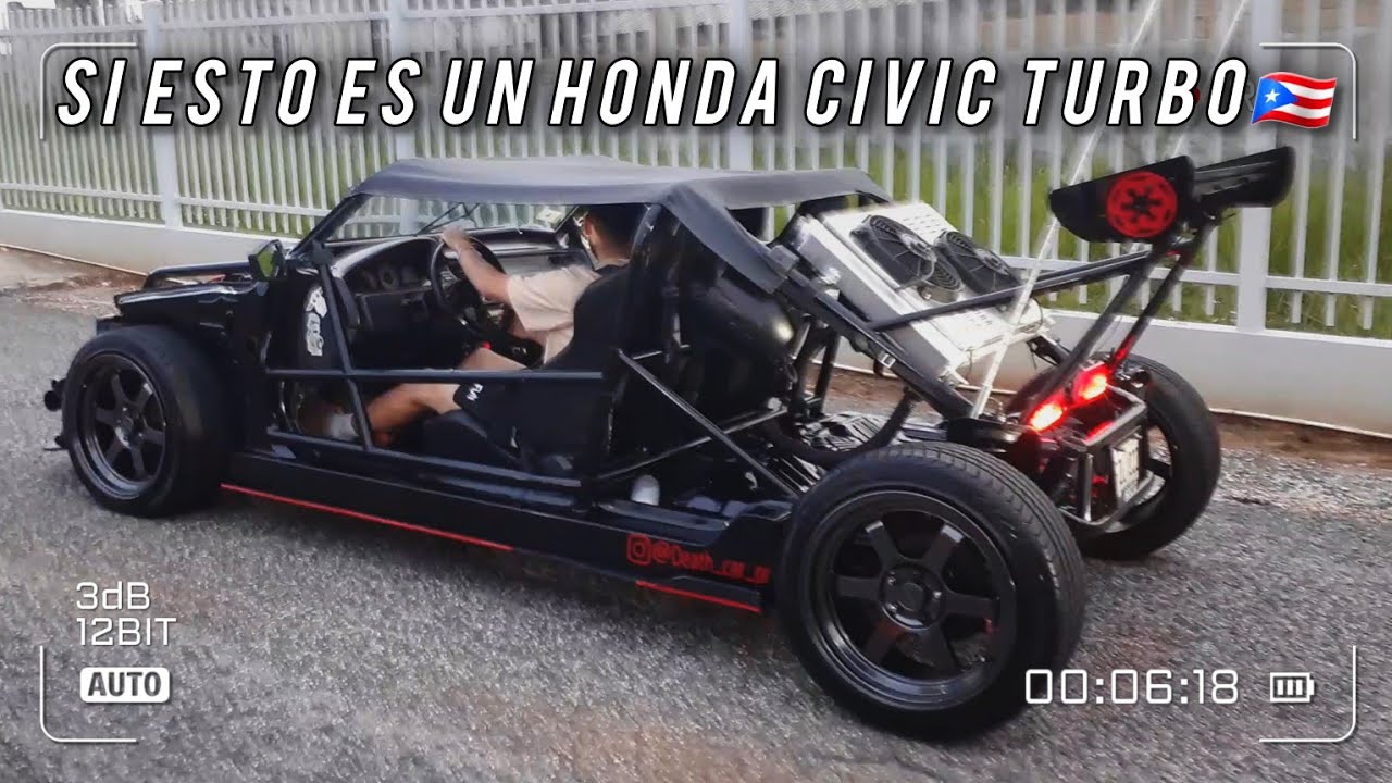 Honda Civic Turbo Exoskeleton en Meet Team Chama x Mech Tech Vega Baja ...