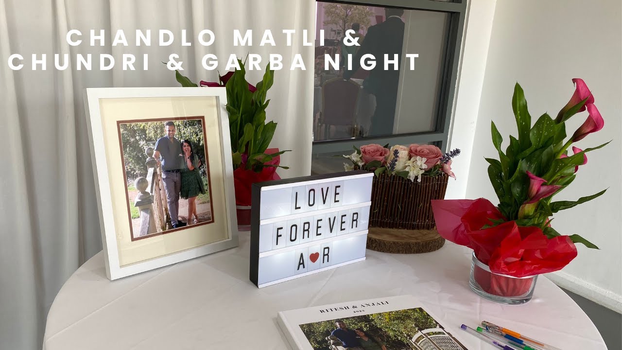 Gujarati before wedding ceremony|Chandlo Matli & Chundri & Garba night ...