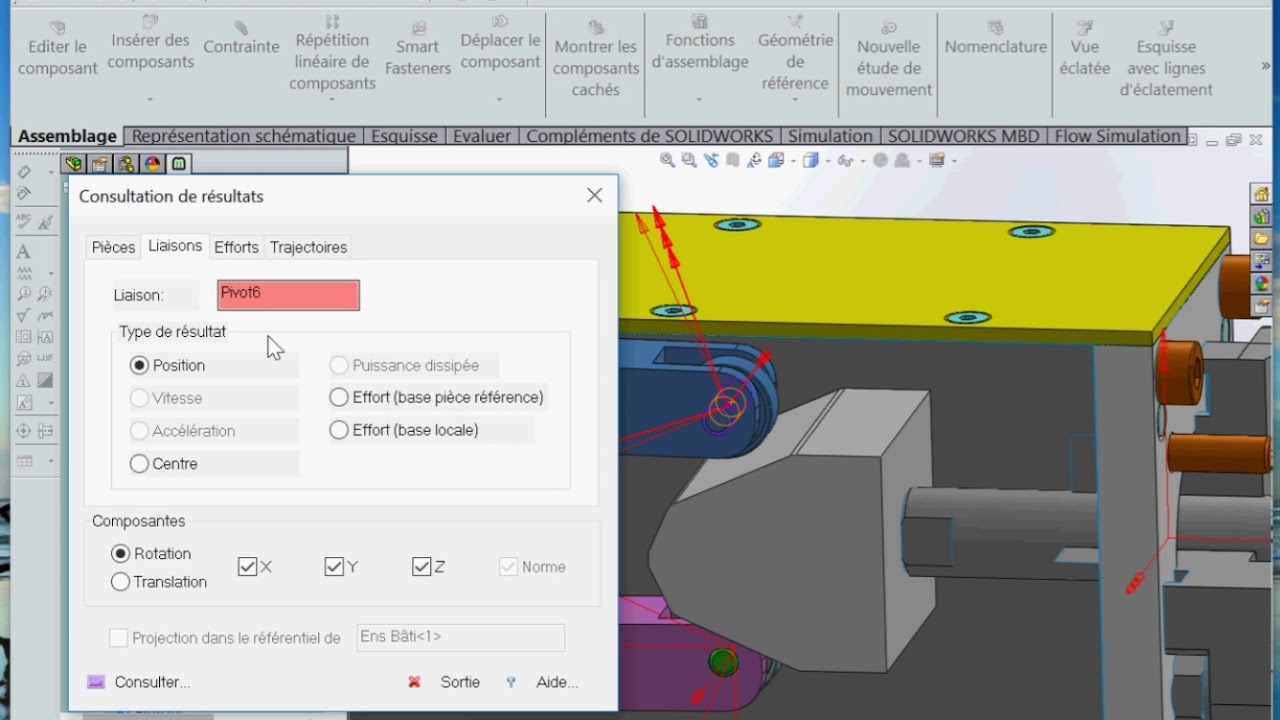 Méca 3D - Pince préhension - Créer & visualiser effort liaison - YouTube