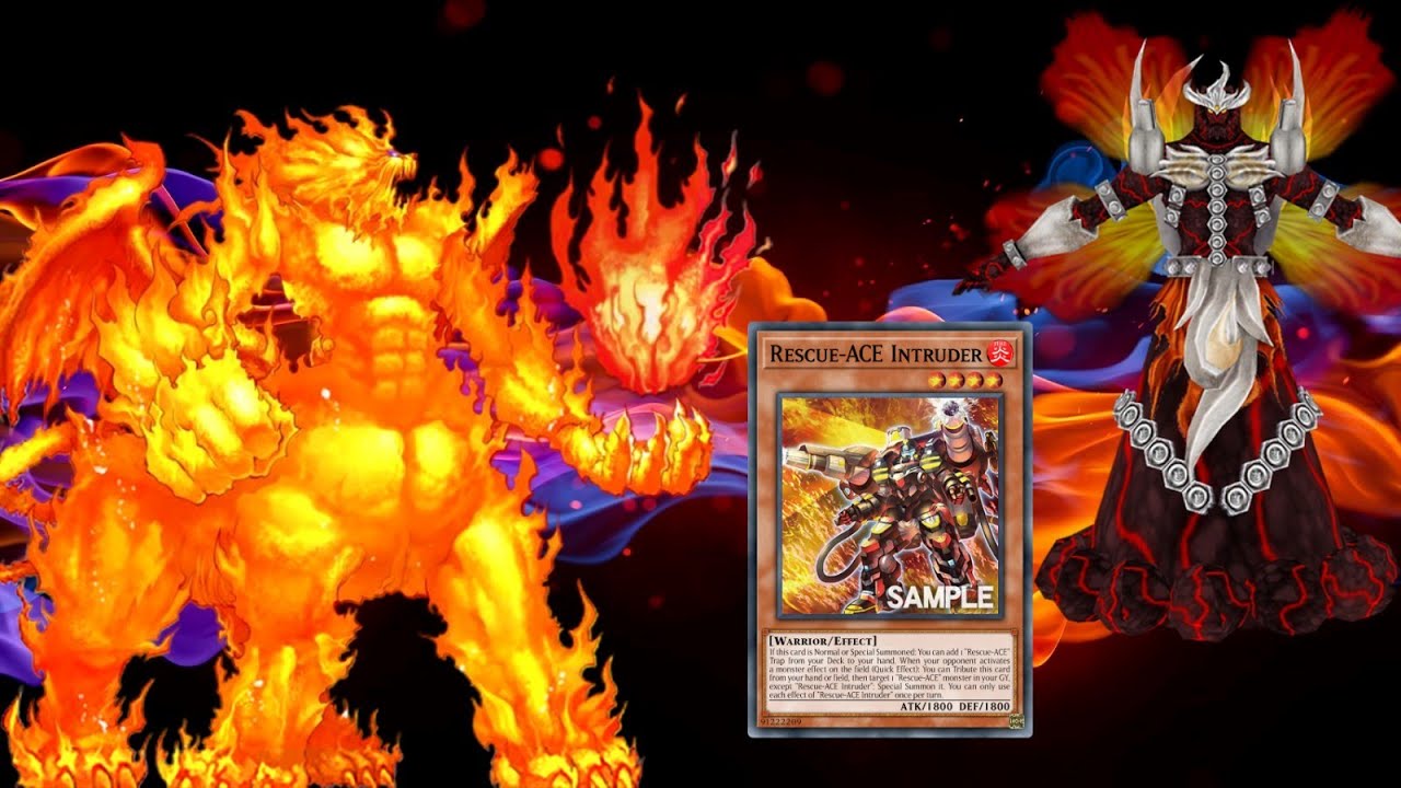 (YGOPRO)Rescue-ACE Laval Infernal Flame Emperor deck,Amazing Defenders ...