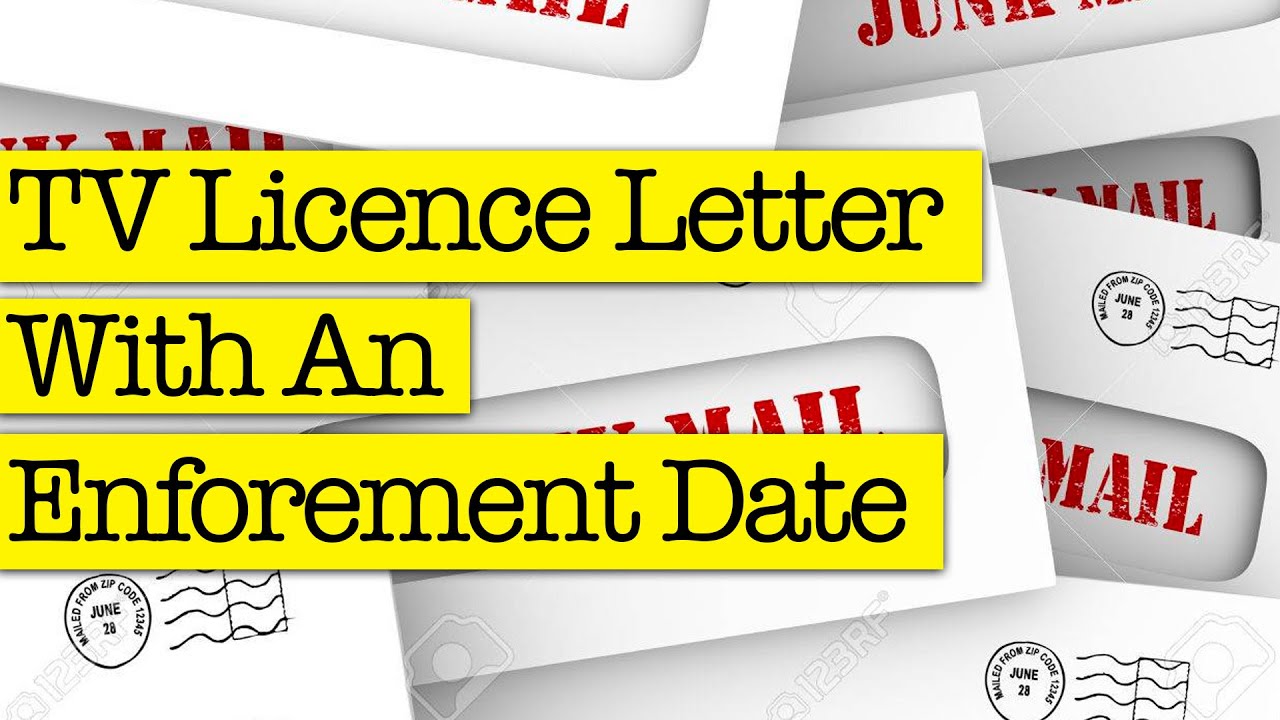 TV Licence Letter With An Enforcement Visit Date - YouTube