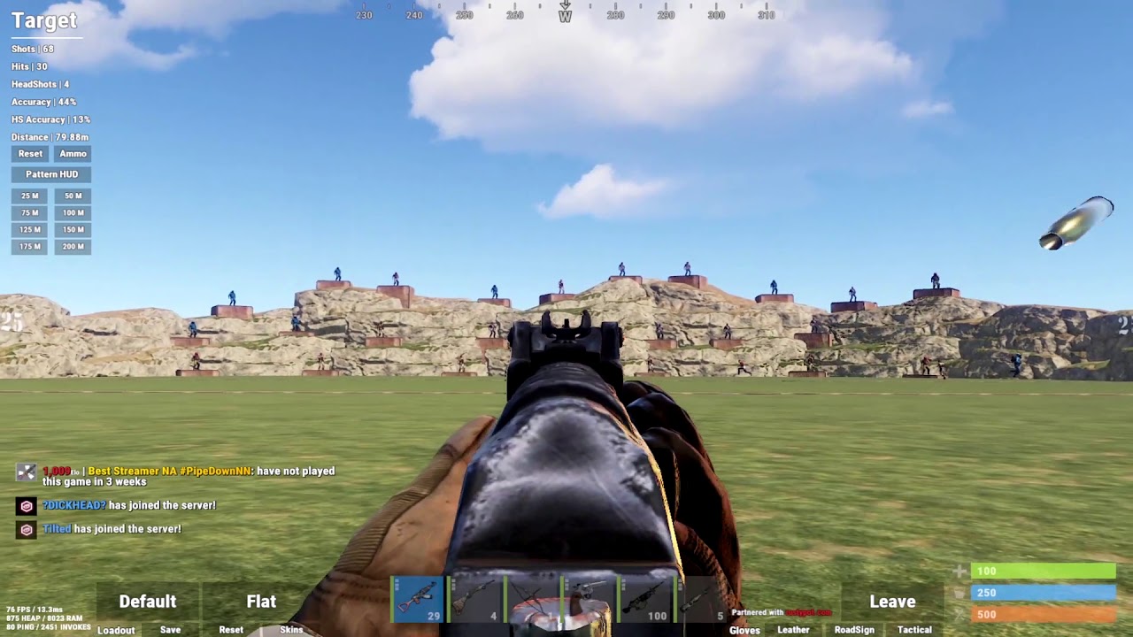 Rust Ak47 Spray from dpi switch from 600 to 400 at 0.175 sens - YouTube