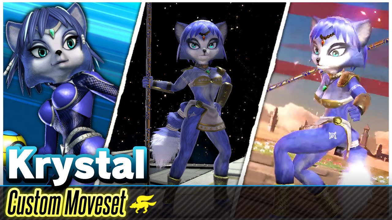 90: Krystal (Custom Moveset) - Mod Showcase [SSBU] - YouTube