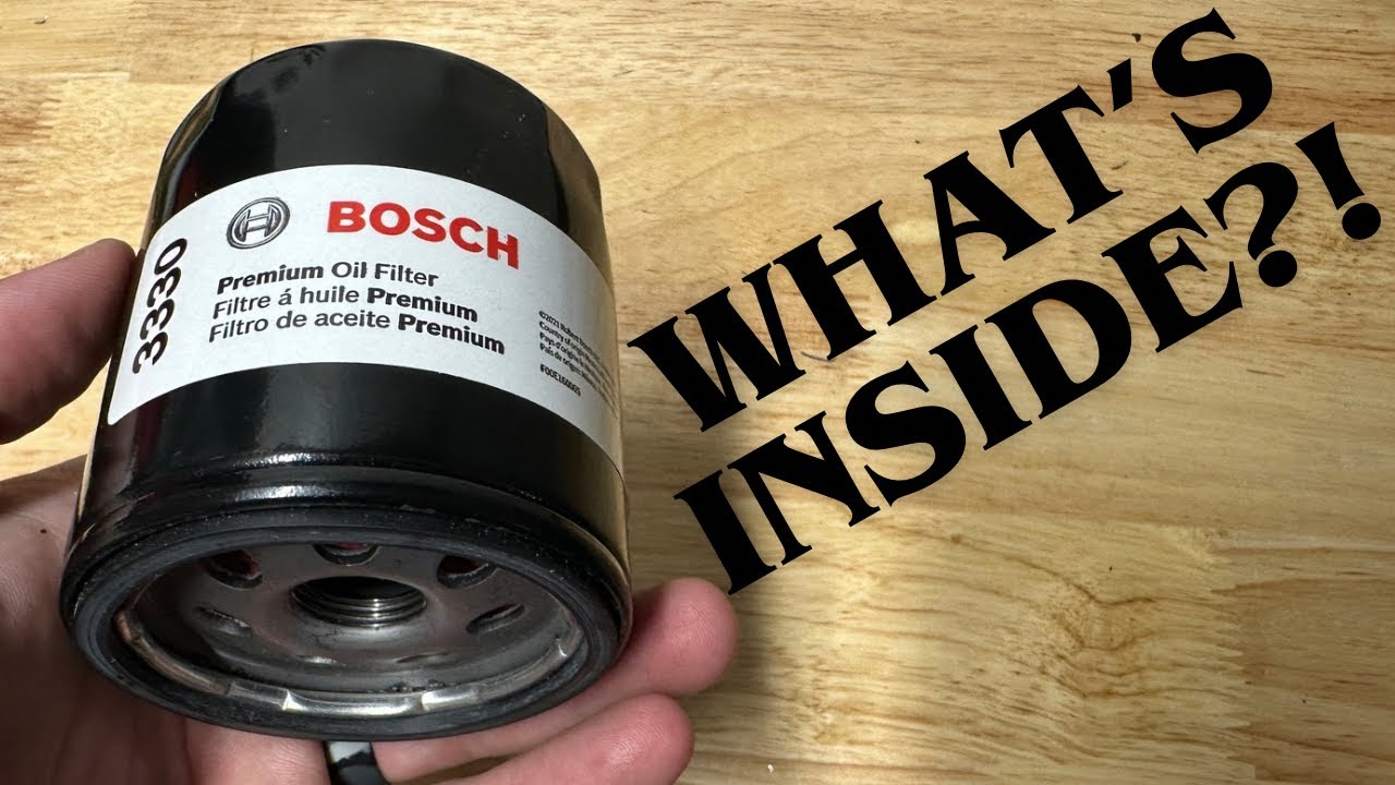 What’s Inside A Bosch Premium Oil Filter (Full Teardown) - YouTube