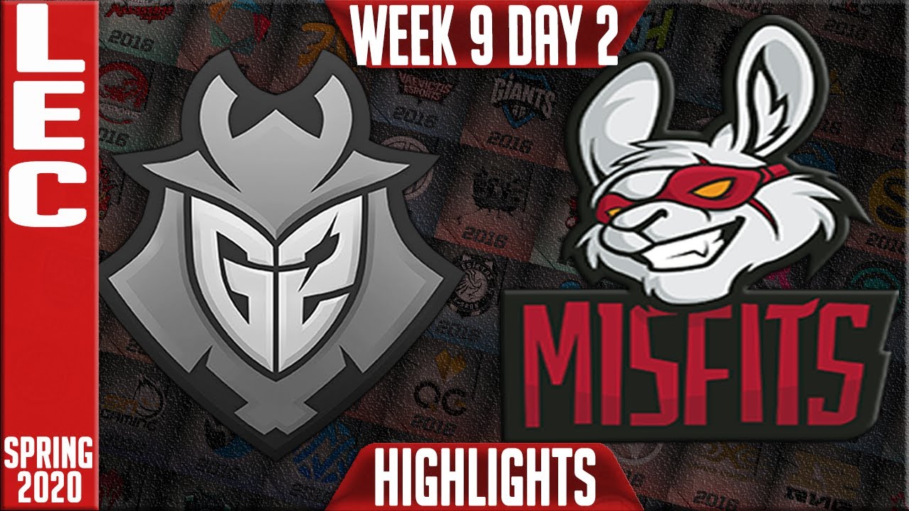 G2 vs MSF Highlights | LEC Spring 2020 W9D2 | G2 Esports vs Misfits ...