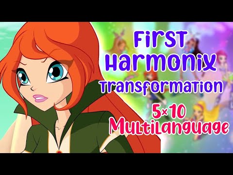 WINX CLUB | 5X10: 1st Harmonix Group Transformation - Multilanguage! (62 VERSIONS)