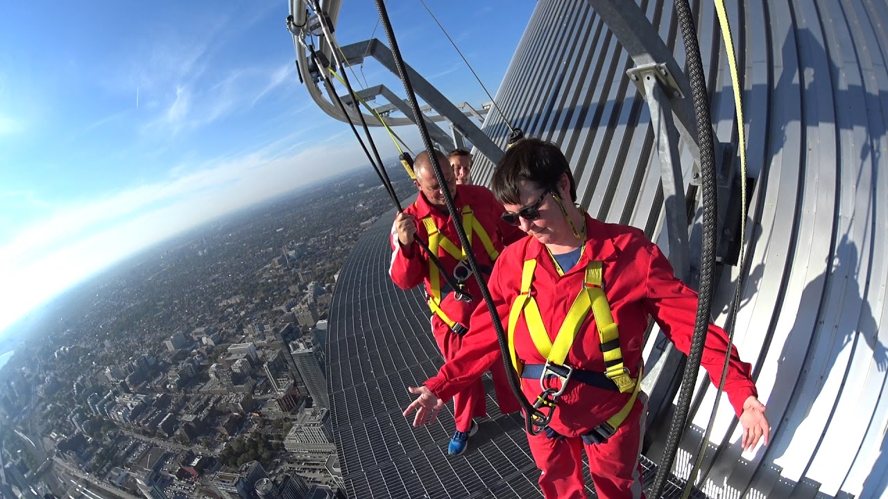 Edge walk Toronto Canada October 2016 - YouTube