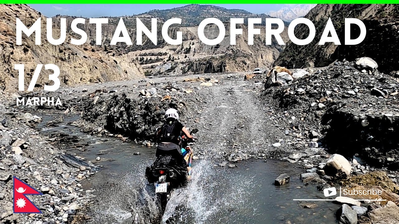 Mustang off-road | Marpha 1/3 | Nepal motocyklem | Wyprawa dookoła ...