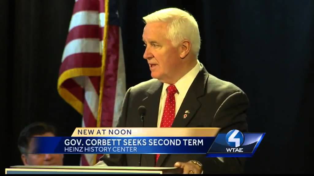 Gov. Corbett kicks off re-election bid - YouTube