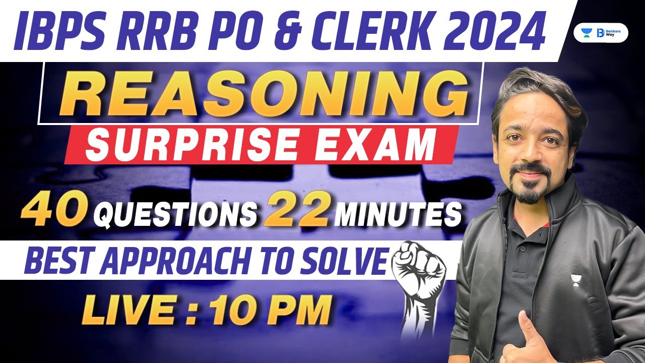 RRB PO/Clerk 2024 | Complete Paper 40 Question in 22 Minutes | Best ...