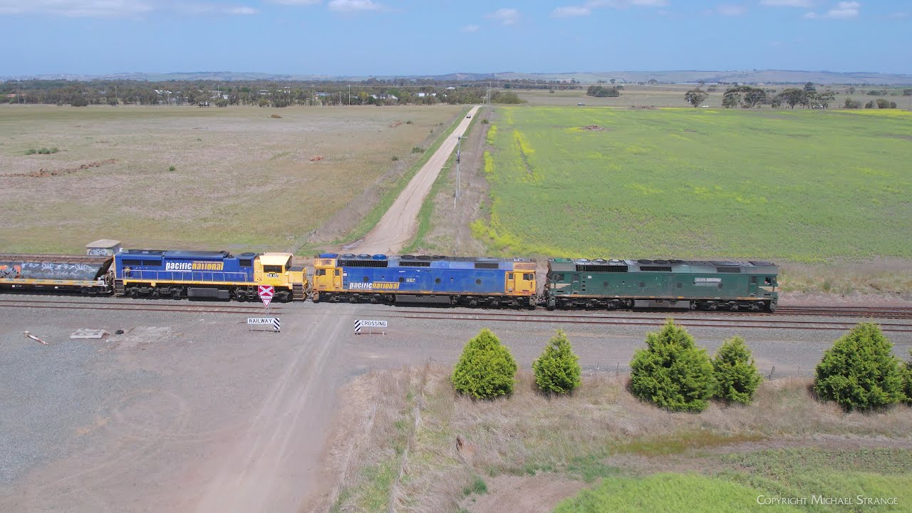 7731V Pacific National Grain Train Arrives At Gheringhap (27/10/2023 ...