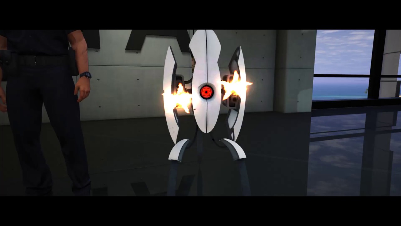 Portal Turret IN GTA V - YouTube